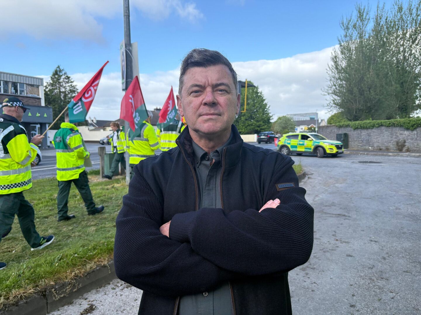 Galway ambulance workers join 24-hour strike amid long-running pay ...