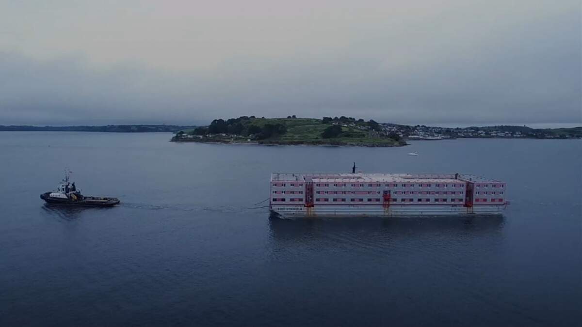 Bibby Stockholm barge to house asylum seekers is on the move | Irish ...