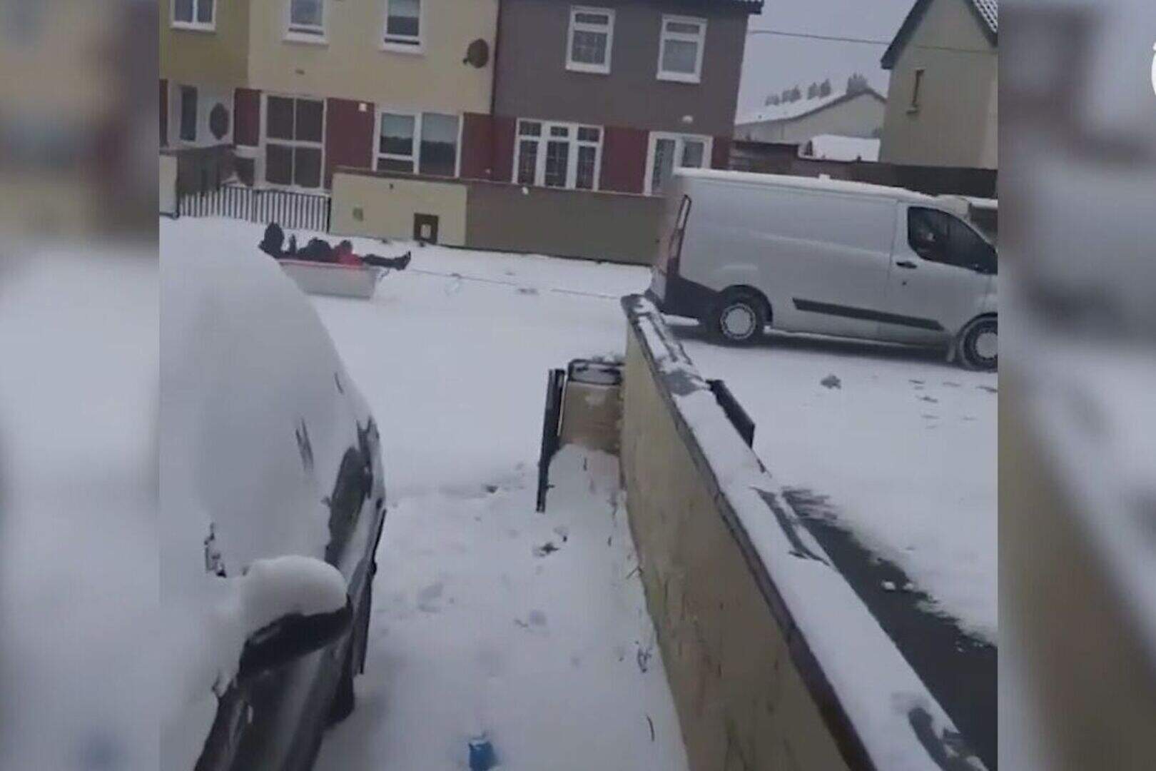 WATCH: Bathtub sledding in Clondalkin....just when you thought you'd ...